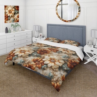 Designart "Rustic Brocade Elegance Victorian Pattern V" Cottage Bedding ...