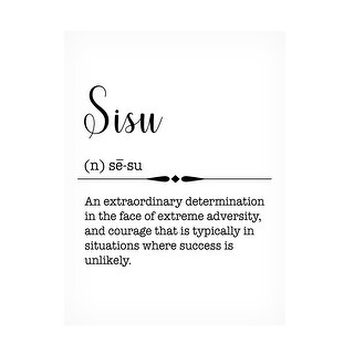 Jean Plout 'Words Sisu' Canvas Art - Bed Bath & Beyond - 39466484