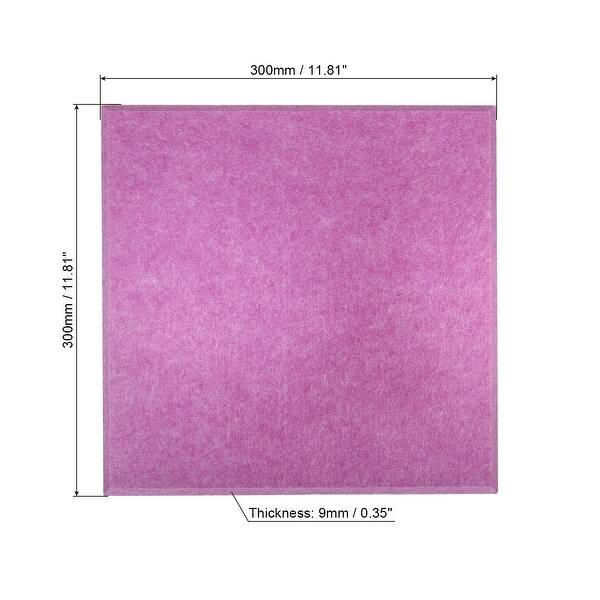 4pcs Felt Pin Board Tiles Self Adhesive Square Wall Bulletin Push Pin
