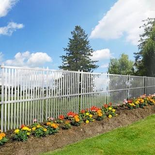 Garden Outdoor Fence Panel Decorative Vinyl Picket Fence No Dig Fencing ...
