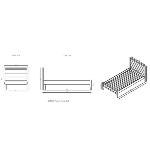 Windsor Panel Wood Twin Bed - Bed Bath & Beyond - 35995008