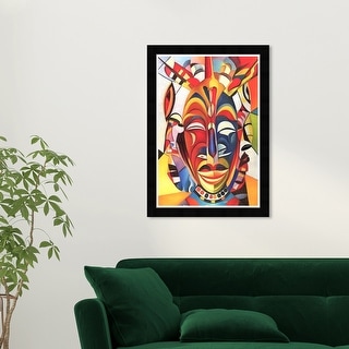 Wynwood Studio Prints World and Countries Mask in Colors Red and ...