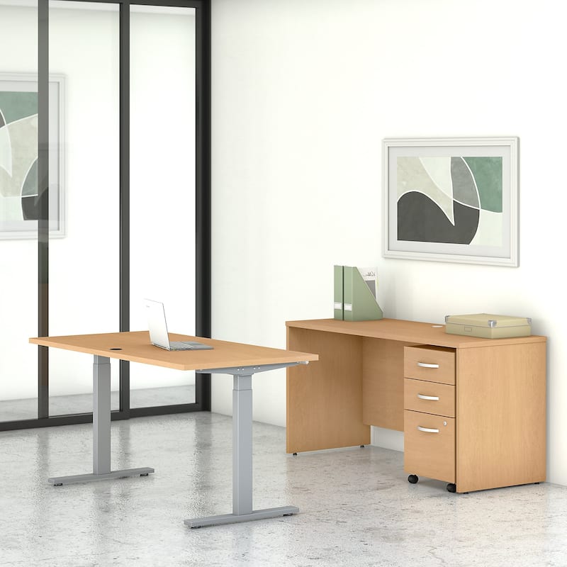 Studio C 3-piece Adjustable Desk and File Cabinet Set - Overstock ...