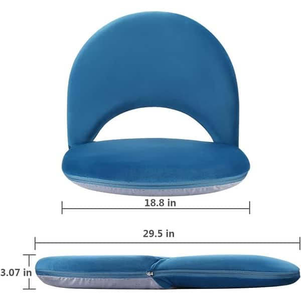 Floor Chair Adjustable Back Support Chair Foldable Meditation Seating ...