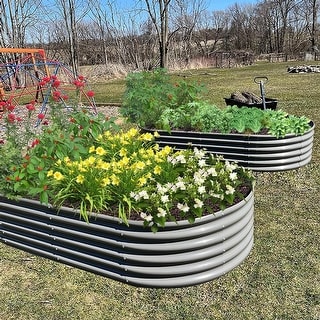 Metal Oval Raised Garden Bed - Bed Bath & Beyond - 39521296