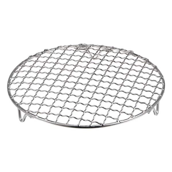 Round Cooking Rack 7.5-inch Stainless Steel Cross Wire Barbecue Grill ...