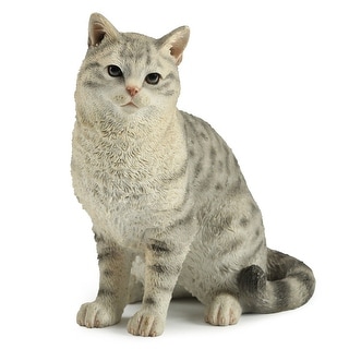 4.33 inches H Multicolor American Shorthair Tabby - Spotted Gray made ...