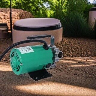 330 Gallon Per Hour Portable Electric Utility Pump with Water Hose Kit ...