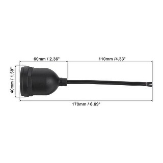 Waterproof Lamp Socket 82x77mm E26 E27 110-220VAC 60W Base Bulb Holder ...