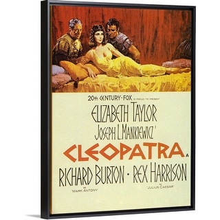 "Cleopatra (1964)" Black Float Frame Canvas Art - Bed Bath & Beyond ...