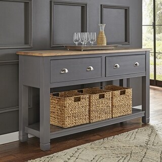 Simply Solid Luma Grey Wood Sideboard - Bed Bath & Beyond - 16120486