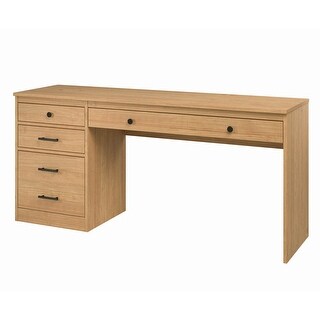 Vivian Solid Wood Computer Desk with Storage - On Sale - Bed Bath ...