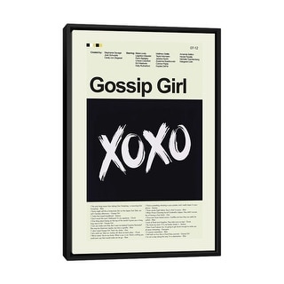 iCanvas "Gossip Girl" by Prints and Giggles by Erin Hagerman Framed ...