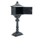 Heavy-Duty Black Cast Aluminum Mailbox – Secure Postal Box for Enhanced ...