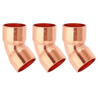 Elbow Copper Fitting 45 Degree Pure Copper Pipe - Copper Tone - Bed ...