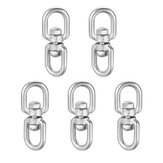 M4 Swivel Eye Double Ended Rotating Hoist Ring, Eye to Eye Bolt 5 Pcs ...