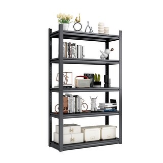 Heavy Duty 5-Tier Metal Shelving Unit Closet - 2500lbs Weight Capacity ...
