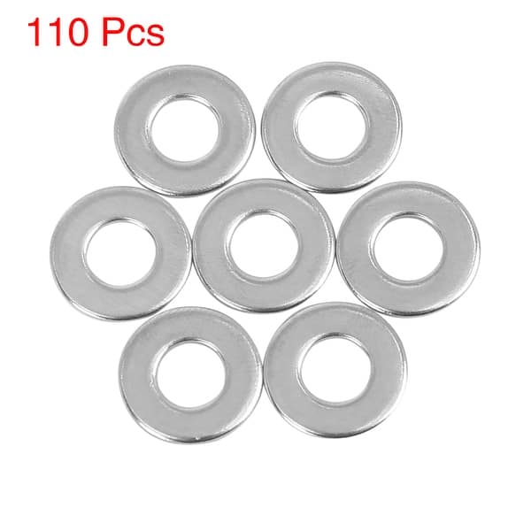 M6 x 14mm x1.2mm Stainless Steel Car Fastener Sealing Flat Washer ...