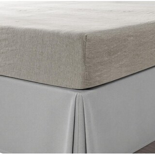 Taupe Linen King Fitted sheet - Bed Bath & Beyond - 42188459