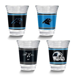Curata NFL Carolina Panthers 4-Piece 2 Oz. Shot Glass Set - Bed Bath ...