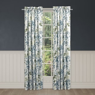 Evergreen Blue Window Panel Pair - Bed Bath & Beyond - 41289214