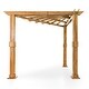Dilan Outdoor Acacia Wood Triangle Pergola by Christopher Knight Home ...