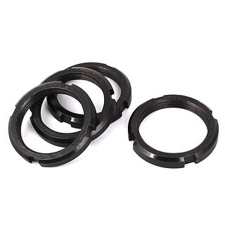 Unique Bargains 4pcs M48 Threaded 2mm Pitch DIN 1804 Slotted Round Nuts ...