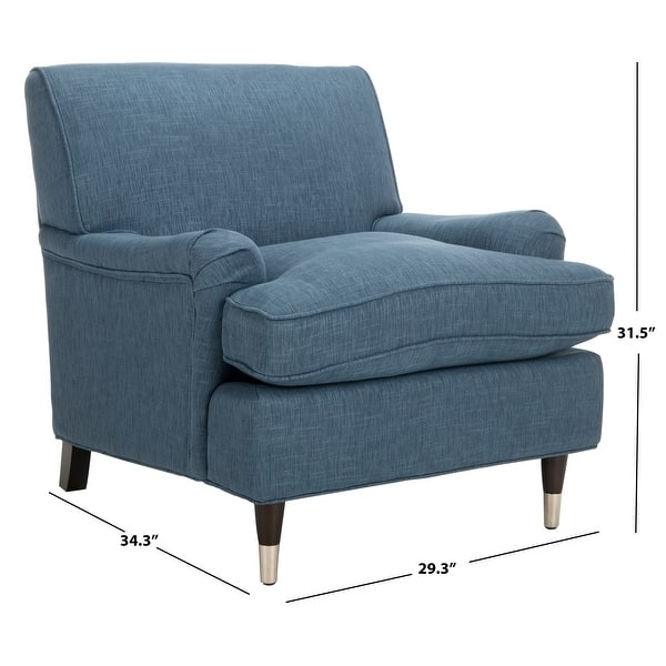 SAFAVIEH Chloe Navy Club Chair - 29.3" W x 34.3" D x 31.5" H - Bed Bath ...