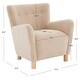 SAFAVIEH Couture Carey Faux Shearling Accent Chair. - 31 IN W x 27 IN D ...