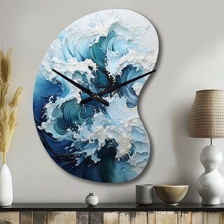 Coastal Waves Rhythmic Coastal II - Coastal Waves Wall Clocks in ...