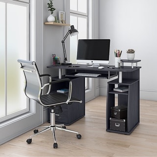 Modern Style Complete Computer Workstation Desk ,With slide-out ...