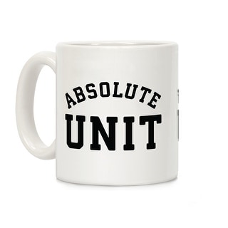 LookHUMAN Absolute Unit White 11 Ounce Ceramic Coffee Mug - Bed Bath ...