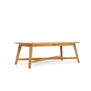Winston All-Natural Teak Outdoor 24" x 48" Coffee Table - Bed Bath ...