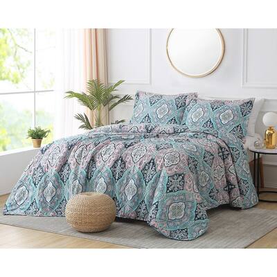 Georgetown Wellington 3-Piece Reversible Quilt Set - Overstock - 32241111