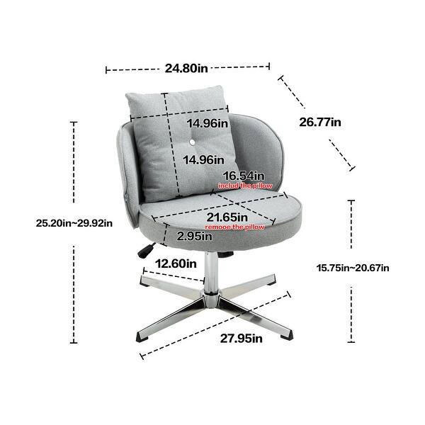 Swivel Chair Task Chair for Small Space Adjustable Swivel Accent Chair ...