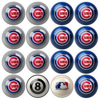MLB Chicago Cubs Baseball Billiard Balls Complete Set of 16 Balls ...