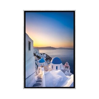 iCanvas "Sunrise Over The Blue Rooftops In Oia, Santorini, Greece" by ...