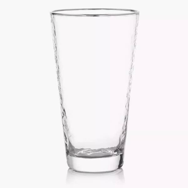13.5-OZ Textured Drinking Glass - 4-Piece Set - Bed Bath & Beyond ...