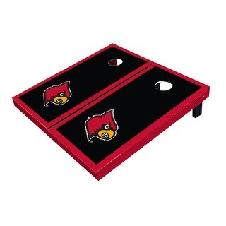 Louisville Cardinals Black Matching Border Cornhole Boards - Bed Bath ...