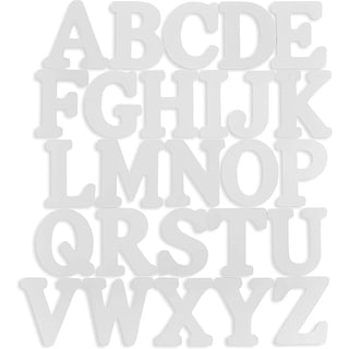 Rustic Wooden Alphabet Letters (6 Inches, White, 26-Pack) - Bed Bath ...