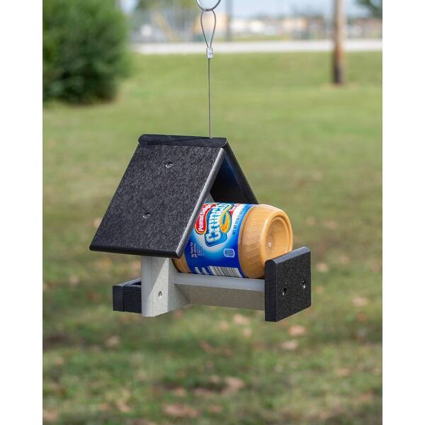 OUTDOOR LEISURE PRODUCTS Model GM41BKG Peanut Butter Jar Bird Feeder ...