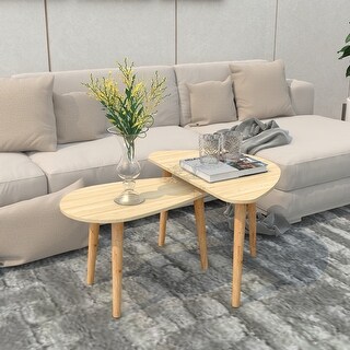 Nesting Coffee Table includes 2 drop shape tables - Bed Bath & Beyond ...