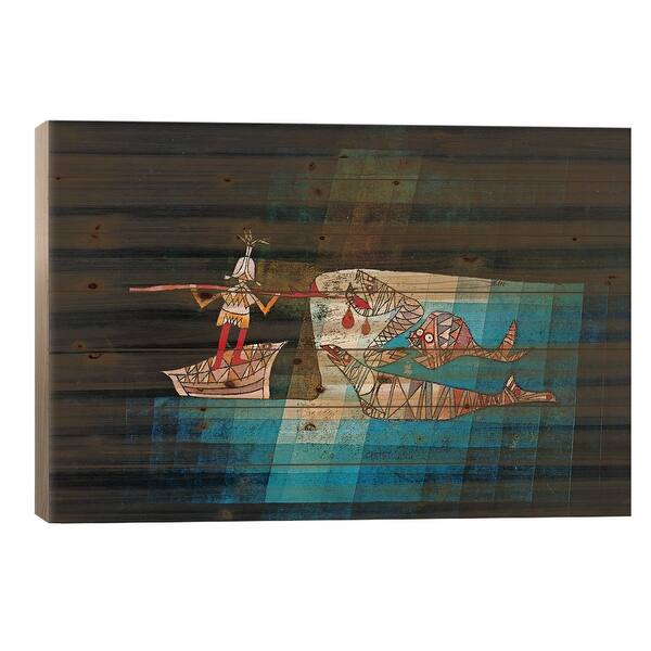 Sinbad The Sailor Print On Wood by Paul Klee - Multi-Color - Bed Bath ...