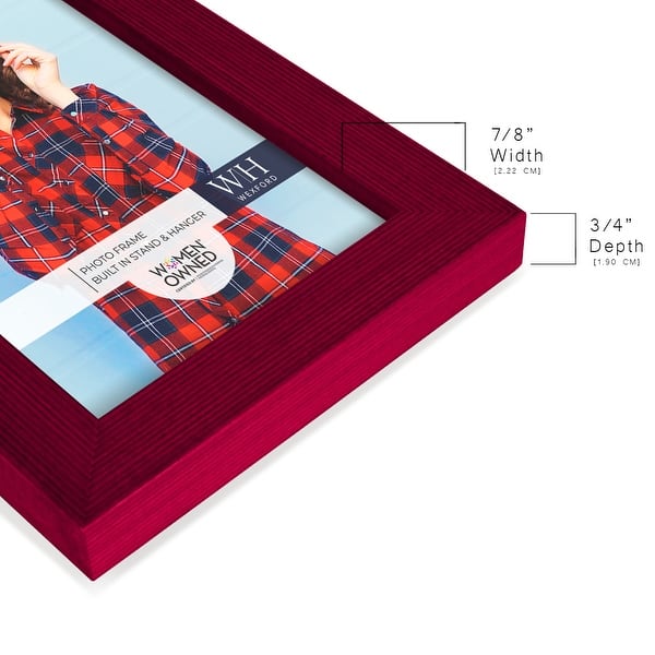 Bold Burgundy Solid Wood Picture Frame - Bed Bath & Beyond - 36010967