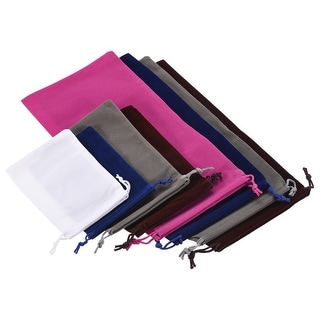 Drawstring Gift Bag Set, 8Pcs Flannel Storage Pouch for Wedding Favors ...