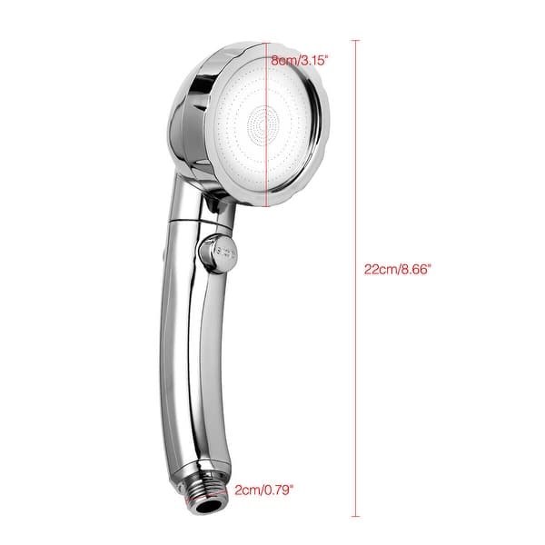 3 Mode Showerhead Handheld Shower Head (Only) With on Off Pause - Bed ...