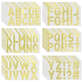 Letter Stickers 2.5", Self Adhesive Alphabet Number Sticker - Bed Bath ...