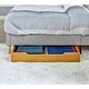 MUSEHOMEINC Solid Wood Under Bed Storage Drawer with 4-Wheels ...
