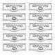 10 Switch Plate Tags SPOTS Name Signs Labels Chrome Brass | Renovator's ...