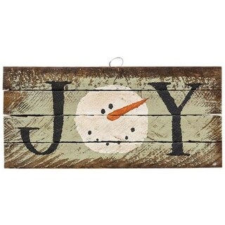 Snowman Joy Lath Sign 12" - As Pictured - Bed Bath & Beyond - 30365585